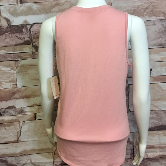 Rebellious One | Tops | Rebellious One Pink Keyhole Slvls Tie Front Top ...